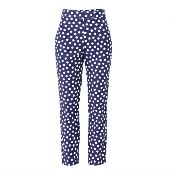 kate spade | Pants & Jumpsuits | Kate Spade Cloud Dot Jacquard Crop ...